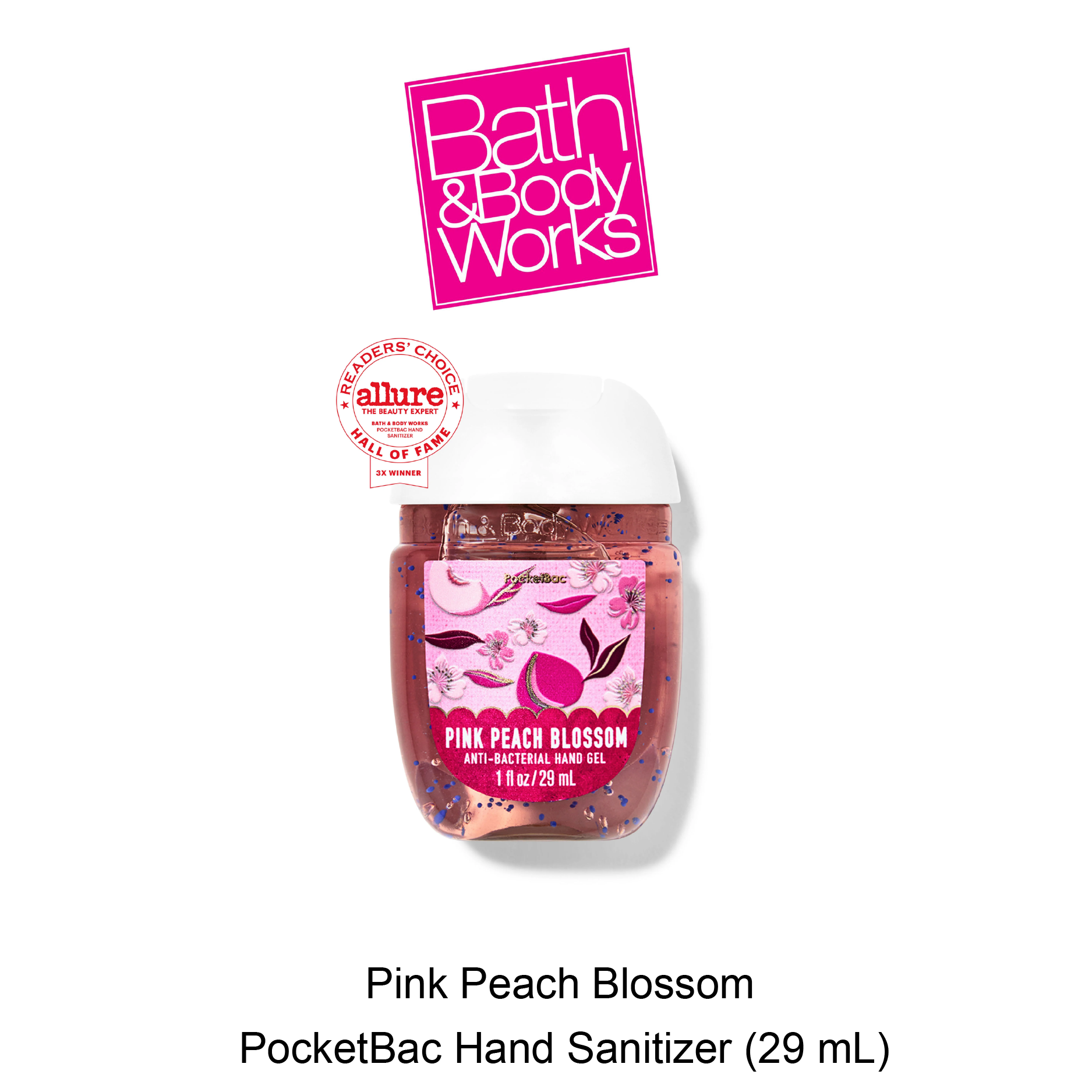 Pink Peach Blossom PocketBac Hand Sanitizer - Turacobd