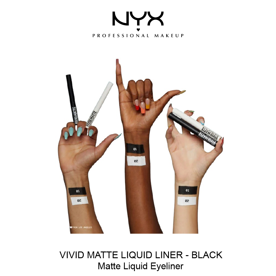 VIVID MATTE LIQUID LINER - BLACK -Matte Liquid Eyeliner - Turacobd